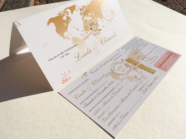 Faire part Afrique Chic et thème mariage africain | À Vos Zamours