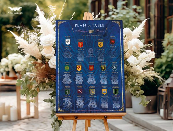 Plan de table Game of Thrones | Avoszamours